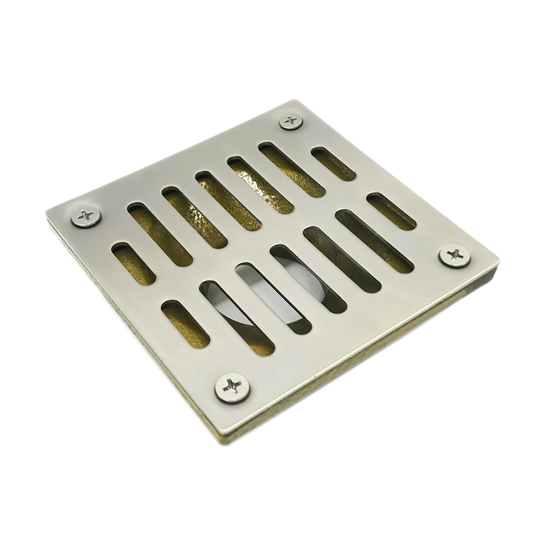 Floor Drain 4″x4″ with Slotted Patterns - JCPlus